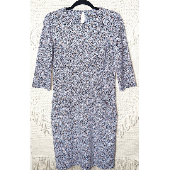 J. McLaughlin | Dresses | J Mclaughlin Blue And Orange Dot Catalyst ...